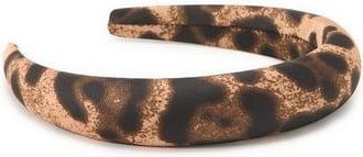 Au Printemps Paris Serre-t&ecirc;te &agrave; imprim&eacute; leopard