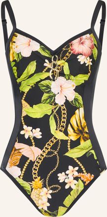 Charmline Charmline Shape-Badeanzug Imperial Tropics schwarz