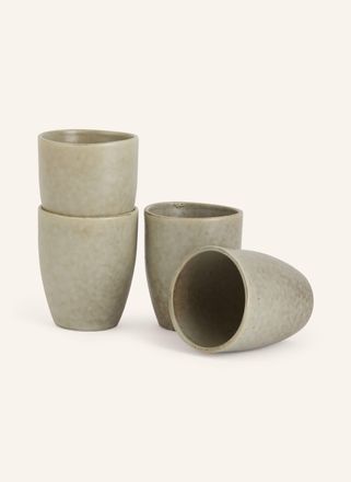 Broste Copenhagen Broste Copenhagen 4er-Set Espressobecher Nordic Marsh gruen