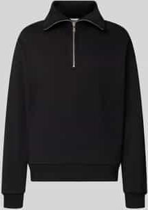 Drykorn Regular Fit Sweatshirt aus Baumwoll-Mix mit Troyer-Kragen