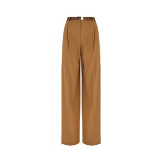Max Mara Femme, Pantalons, Brun, Taille: 40 FR Pantalons Élégants pour Femmes