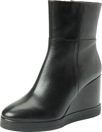 Geox Damen D ELIDEA Wedge B Ankle Boot, Black, 41 EU