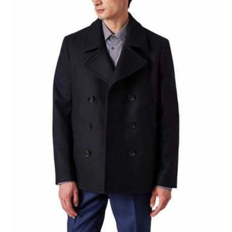Paul Smith Homme, Manteaux, Bleu, Taille: XL Caban laine Navy Paul Smith Homme M2R 597T N21059 49