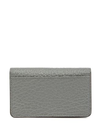 Maison Margiela Four Stitches leather cardholder - Grau
