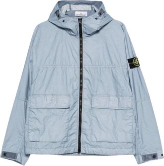 Stone Island Homme, Sport, Bleu, Taille: L Veste &agrave; capuche 3L TC