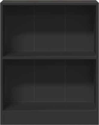 Generic B&uuml;cherregal, Modernes, Minimalistisches Offenes Lagerregal, Ausstellungsregal f&uuml;r Wohnzimmer, B&uuml;ro und Schlafzimmer (Schwarz 05)