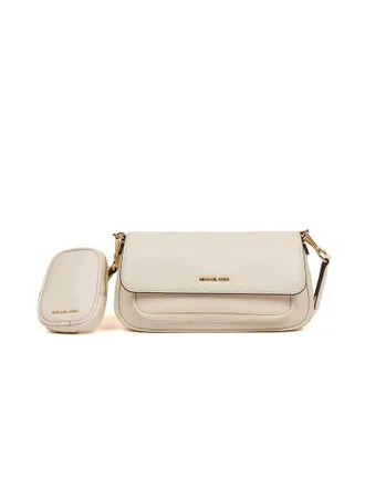 Michael Kors Womens Crossbody Bag Light Cream Leather Crossbody-bags