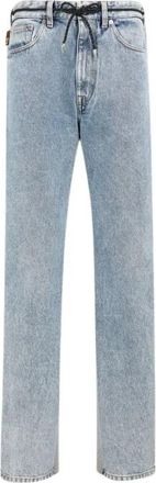Roberto Cavalli Patchwork-Print Hose mit Kordelzug - - Jeans - Herren - Blau - W38