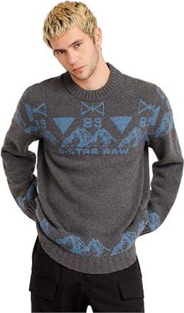 G-Star G-Star Homme Holiday r knit, Multicolore (grey alloy/avio D25117-D170-G862), M