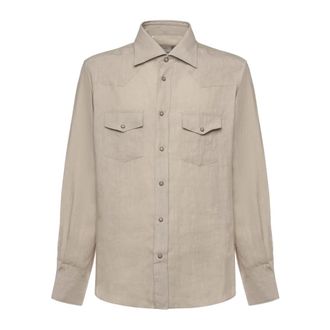 Eleventy Homme, Chemises, Beige, Taille: L Chemises