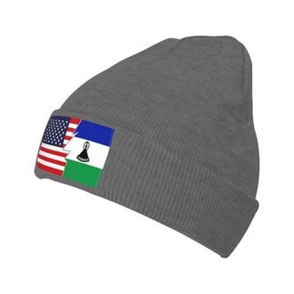 Generic Chaud Bonnet dhiver Tricot&eacute;, Drapeau de lAm&eacute;rique, Anti-Transpiration Chapeau dhiver Tricot&eacute;, Bonnet Chapeau Tricot pour Femme, Adultes, Ski