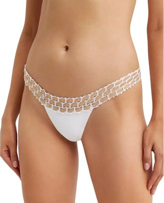 Beach Bunny Femme, Maillots de bain, Blanc, Taille: 42 FR Kira Bikini Bottom