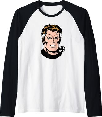 MARVEL Fantastic Four Mister Fantastic Big Face Costume Raglan