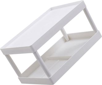 Pretyzoom Wei&szlig;es Desktop Organizer Regal Aufbewahrungssystem Stabiles Vielseitiges Ordnungssystem f&uuml;r B&uuml;ro K&uuml;che und Schlafzimmer Platzsparend und Langlebig