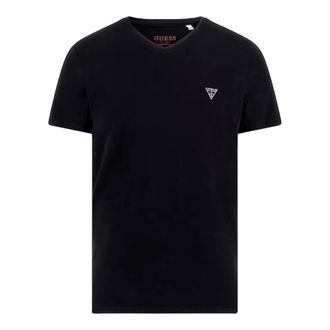 Guess Homme, Tops, Noir, Taille: L T-Shirt Col V Caleb Hero