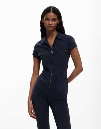 Desigual Combinaison longue &agrave; fermeture &eacute;clair - Bleu