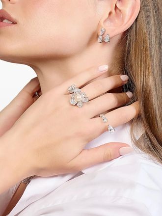 Anabela Chan bague &agrave; design g&eacute;om&eacute;trique Floating Nova - Argent