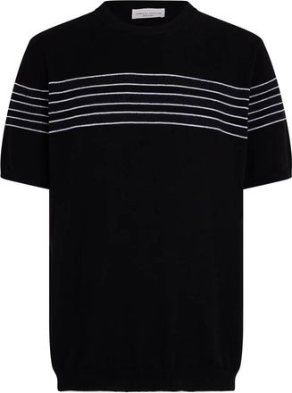 Roberto Collina Homme, Pulls, Noir, Taille: M Pull &agrave; manches courtes