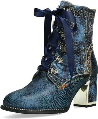 Laura Vita Bottines Femme Kacio 05, Pointure:39 EU, La Couleur:Bleu