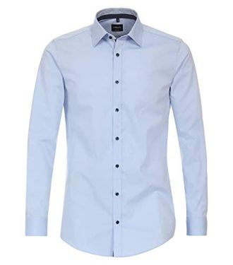 Venti Chemise daffaires unie Body Fit, bleu clair, 43