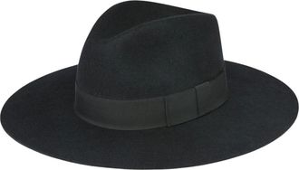 Nina Ricci Femme, Accessoires, Noir, Taille: 58 CM Chapeau Fedora en Feutre