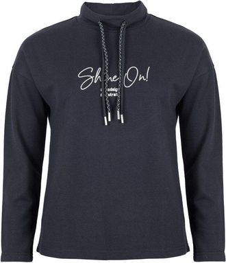 Roadsign Langarmshirt Embroidery (1, 1-tlg., 1) stilvoller Look mit Glitzerstickerei für moderne Looks