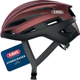 ABUS Rennradhelm StormChaser - Leichter und komfortabler Fahrradhelm für professionellen Radsport für Damen und Herren - Dunkelrot, Größe S (51-55 cm)
