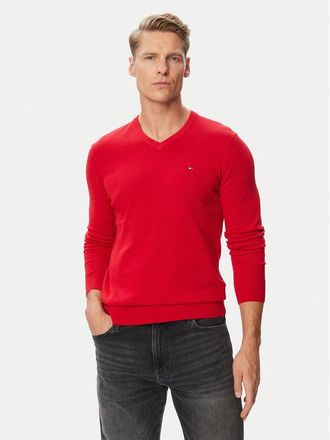 Tommy Hilfiger Pullover Essential MW0MW14745 Rot Regular Fit