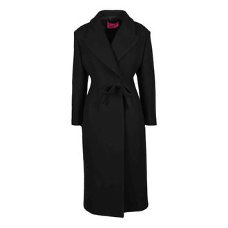 Valentino Wollmantel mit Druckkn&ouml;pfen - - Coats - Damen - Schwarzk - M