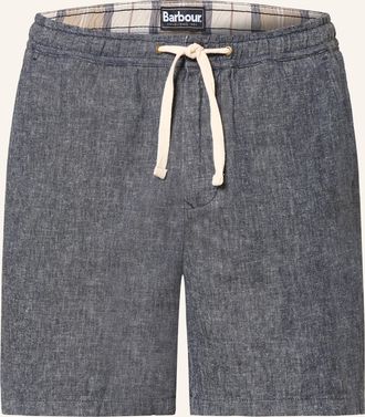 Barbour Shorts Stillwater Mit Leinen blau