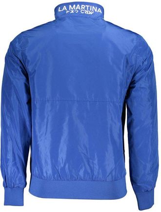 La Martina Outdoorjacke Herrenjacke Blau: Stilvolle Langarmjacke mit Stickerei & Rei&szlig;verschlu