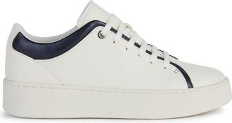 Geox Damen D SKYELY A Sneaker, Optic White/AVIO, 40 EU