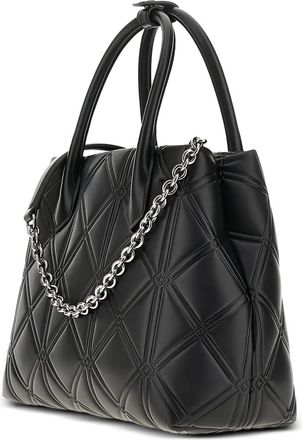 Emporio Armani sac cabas à détail de chaine - Noir