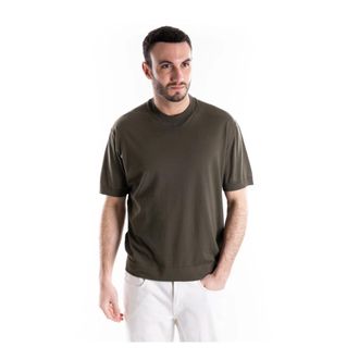 Paolo Pecora Rundhals-T-Shirt - - Tops - Herren - Gr&uuml;n - XL