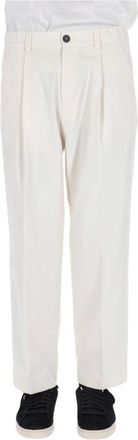 Herno Homme, Pantalons, Blanc, Taille: M Straight Pantalons