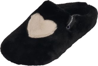 Verbenas Damen Hausschuhe - YORK GROSETO VALENTINE negro beige, Gr&ouml;&szlig;e:40 EU