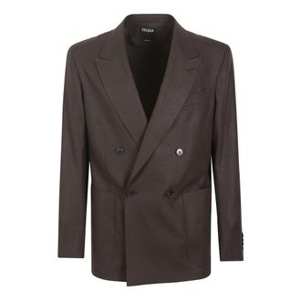 Ermenegildo Zegna Leinenblazer - - Jackets - Herren - Braun - XL