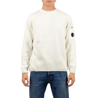 C.P. Company C.p. Company - Pull &agrave; col rond - Homme - Pulls - Blanc - Taille: L