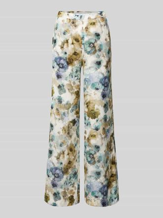 Raffaello Rossi Wide Leg Leinenhose mit Knopfverschluss Modell ALBENA