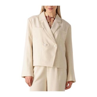 Amaya Amsterdam Eleganter Beiger Glory Blazer - - Jackets - Damen - Beige - L