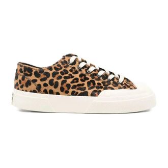 Superga 2432 Works Leopard Calfhair - Homme - Chaussures - Brun - Taille: 38 EU