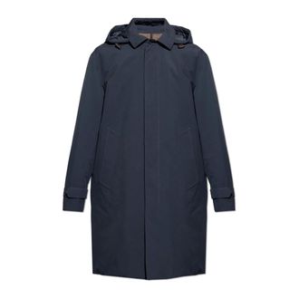 Moncler Homme, Manteaux, Bleu, Taille: 3XL Larezila Down Coat