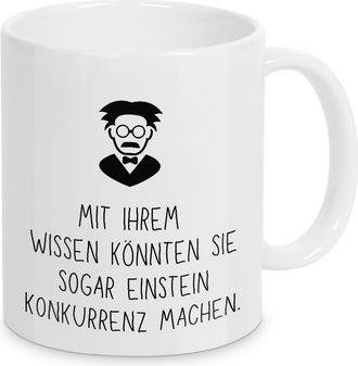 artboxONE Tasse Lehrer_Einstein von OHKIMIKO - Kaffeetasse Typografie