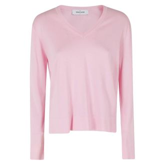 Gran Sasso Femme, Pulls, Rose, Taille: 38 FR Pull V-neck