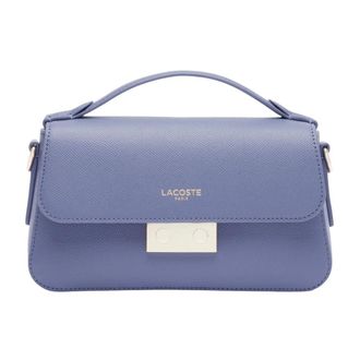 Lacoste Elysees Umh&auml;ngetasche Blau Leder - - Bags - Damen - Blau - ONE SIZE