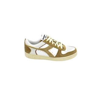 Diadora Magic Basket Low Suede Leather Sneaker - - Shoes - Herren - Wei&szlig; - 45 1/2 EU