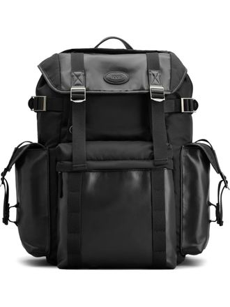 Tod's sac &agrave; dos en cuir - Noir