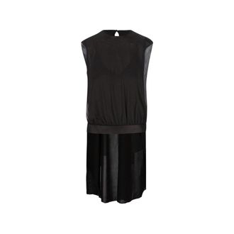 Fendi Satin-Seiden-Top - - Tops - Damen - Schwarzk - XS