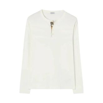 Burberry M Jwear Henley - - Tops - Herren - Wei&szlig; - XL
