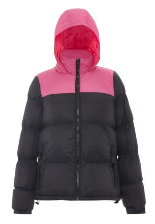 Mymo Wattierte Steppjacke Damen schwarz rosa